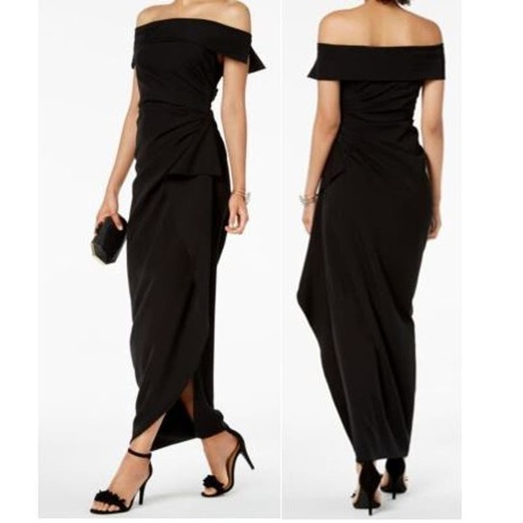 Vince Camuto Dresses Vince Camuto Womens Off The Shoulder Crepe